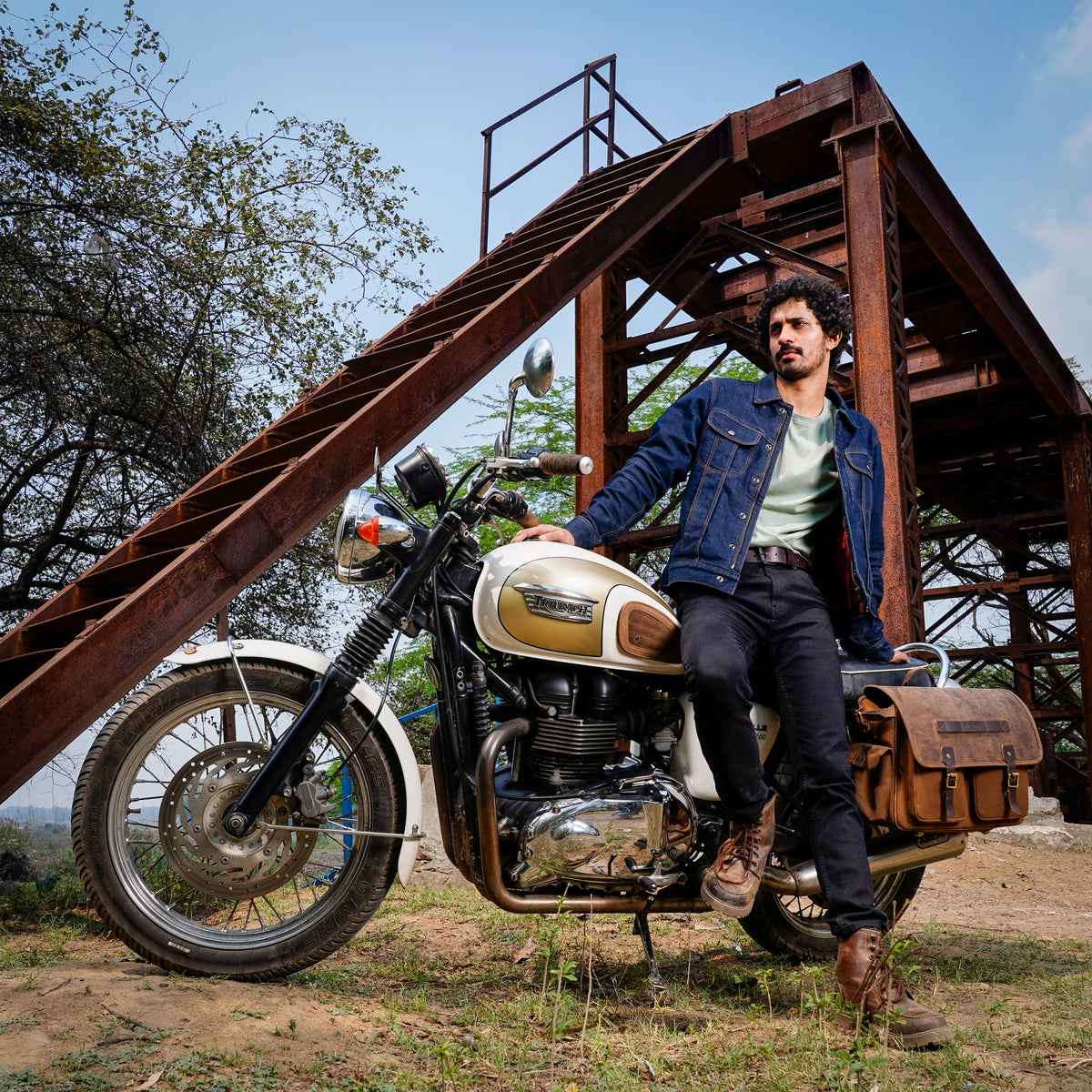 expedition saddlebag for bonneville (2016-now) – trip machine company