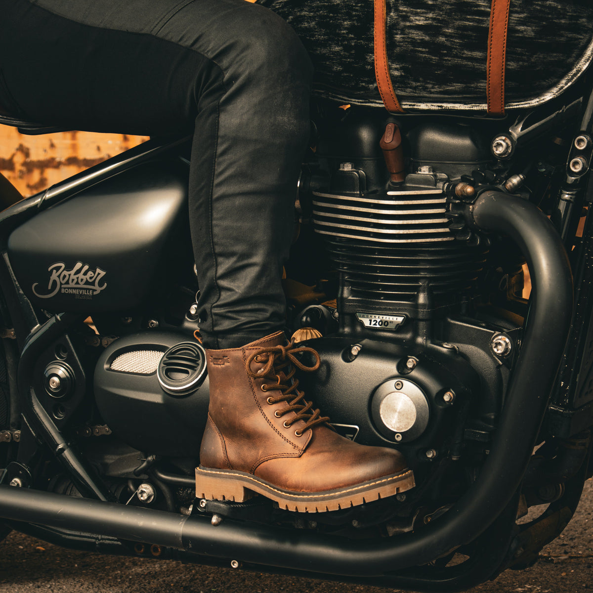 hellcat: women's riding boots mocha with shoe protector – trip machine ...