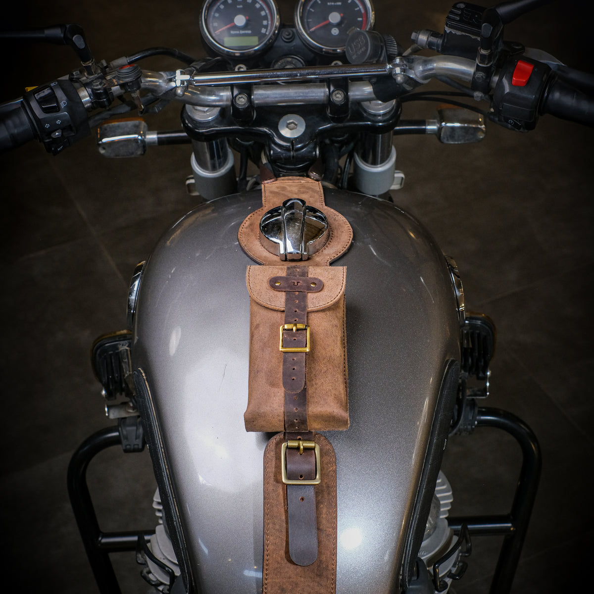 interceptor/gt/bear 650: moto exclusive tank strap – trip machine company